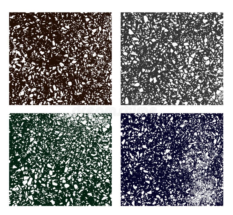 Set of Large and Small Stone Textures in Various and Colored ...