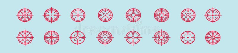 Set of Laser Tag. Cartoon Icon Design Template with Various Models ...