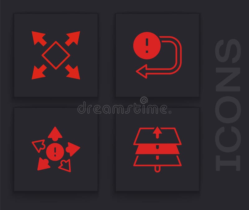 Set Layers, Many Ways Directional Arrow, Arrow and Icon. Vector Stock ... Set Layers, Many Ways Directional Arrow, Arrow and Icon. Vector Stock ...