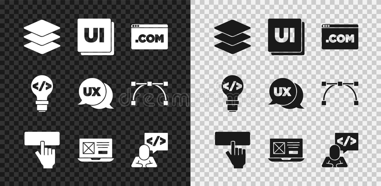 Set UI or UX Design, Keyboard, Color Palette Guide, Web Development ...