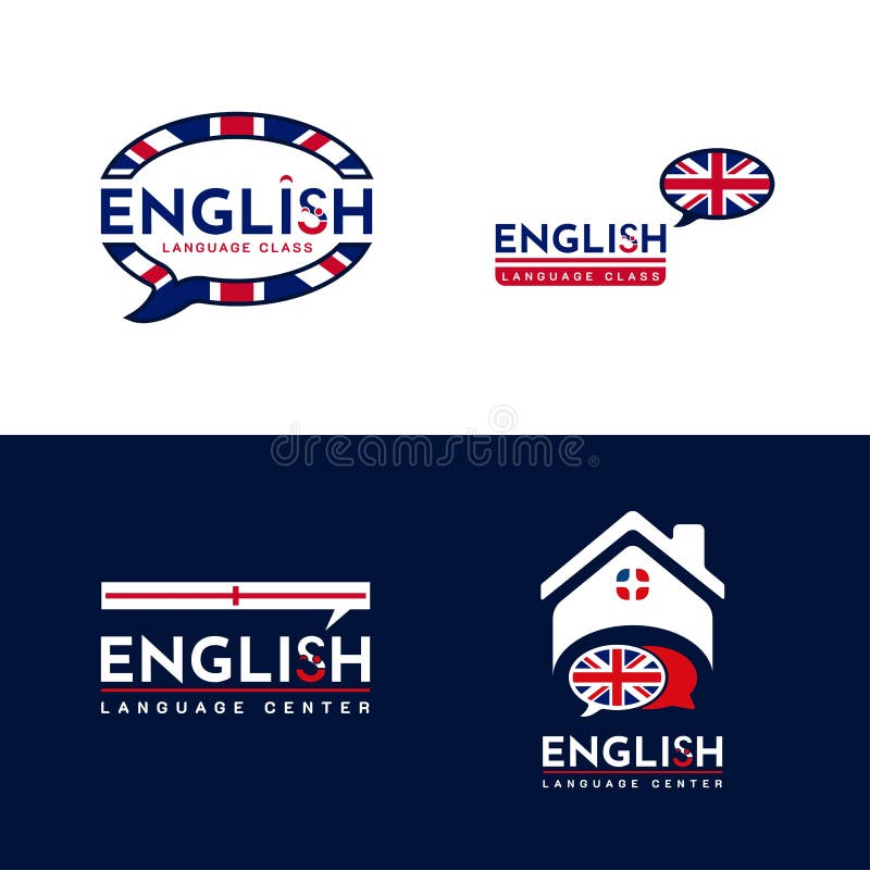 Learning English Language Class Logo. Language Exchange Program, Forum ...