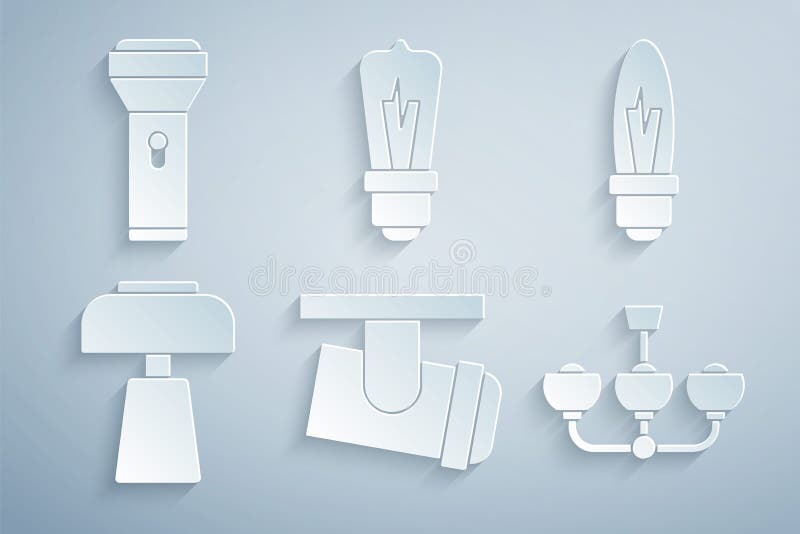 Set Led Track Lights and Lamps, Light Bulb, Table, Chandelier, and ...