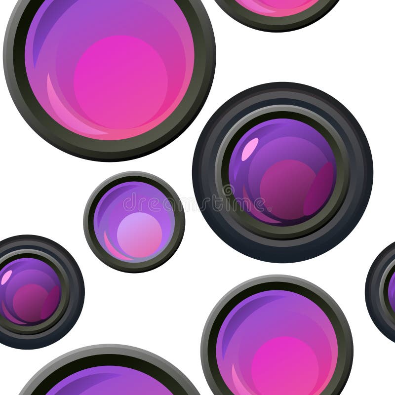 Set of Lenses for Camera Lenses. Optical Device. Equipment for Shooting ...