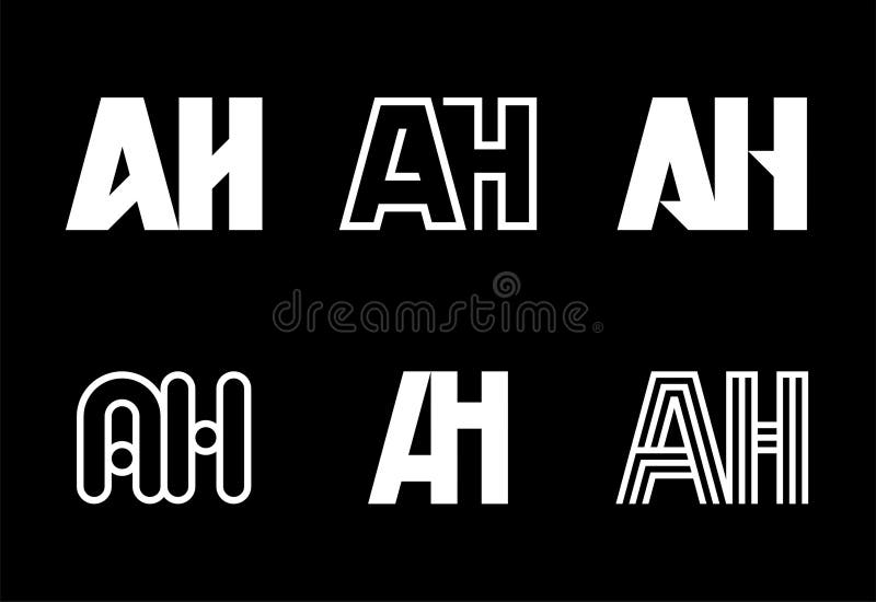 Set of letter AH logos stock vector. Illustration of concept - 293923041