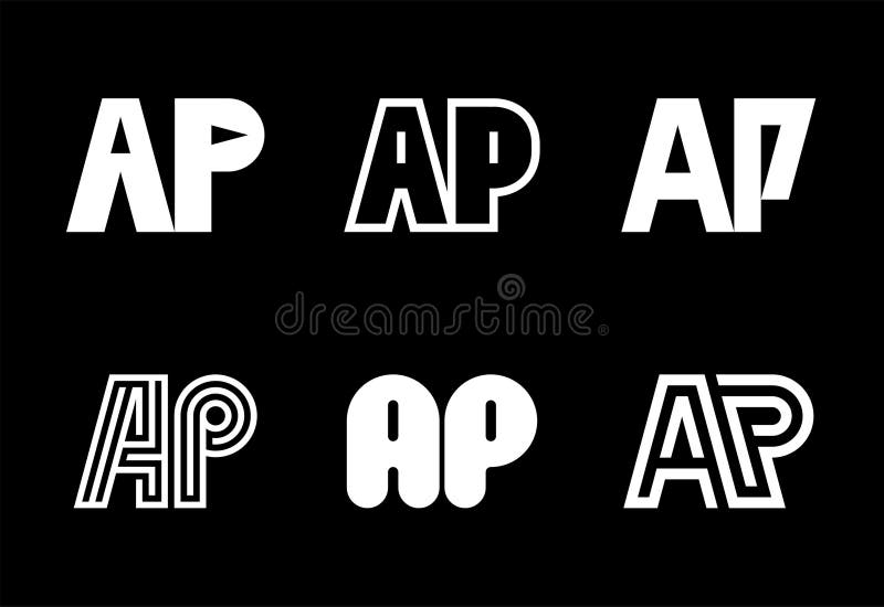Set of letter AP logos stock vector. Illustration of business - 293923007