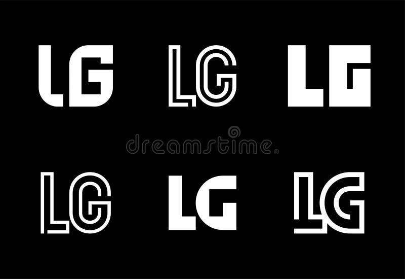 Set of letter LG logos stock vector. Illustration of design - 294053410
