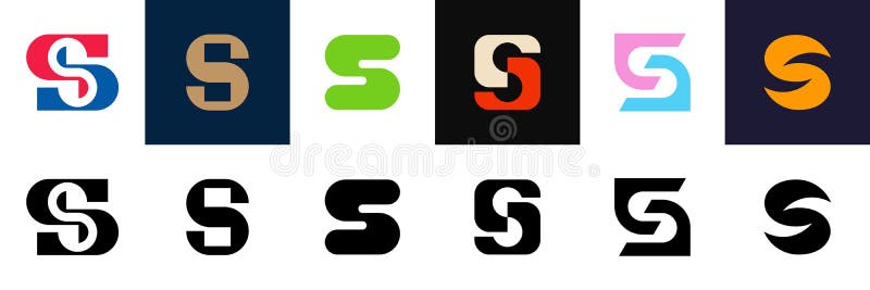 Set of Letter S. Icon Design Stock Vector - Illustration of logo ...