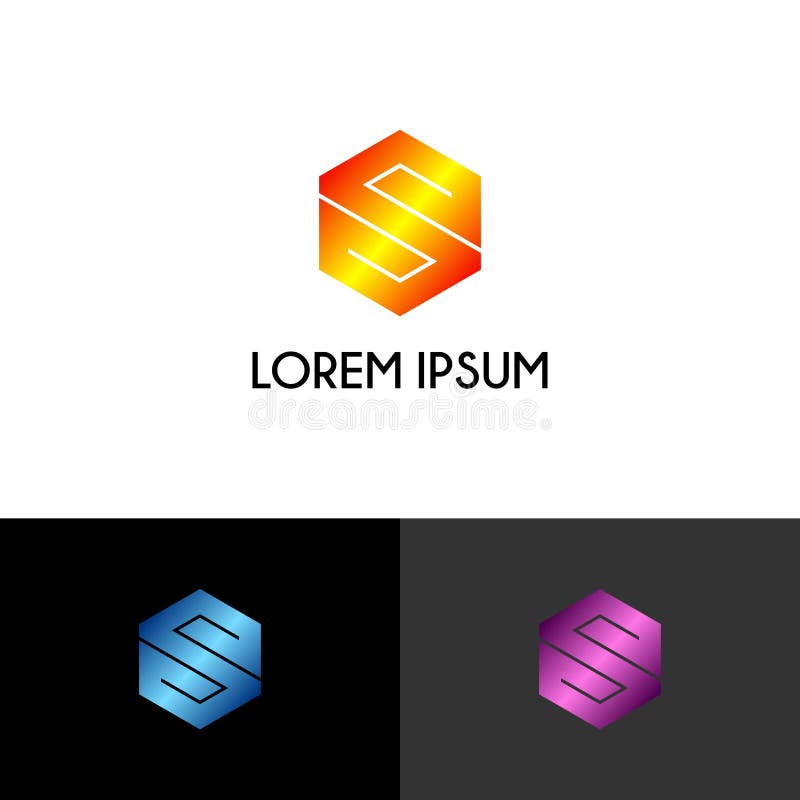 Set of Letter S Simple Logo Icon Design Vector. Stock Vector ...