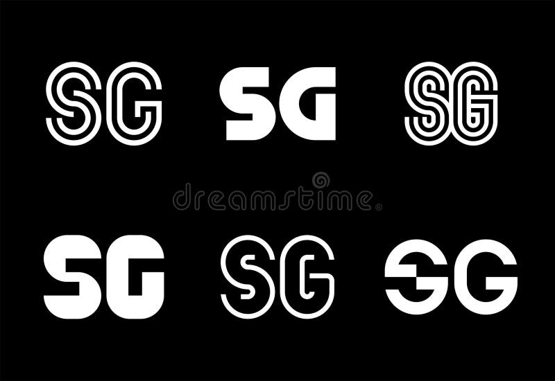 Set of letter SG logos stock vector. Illustration of company - 294169180