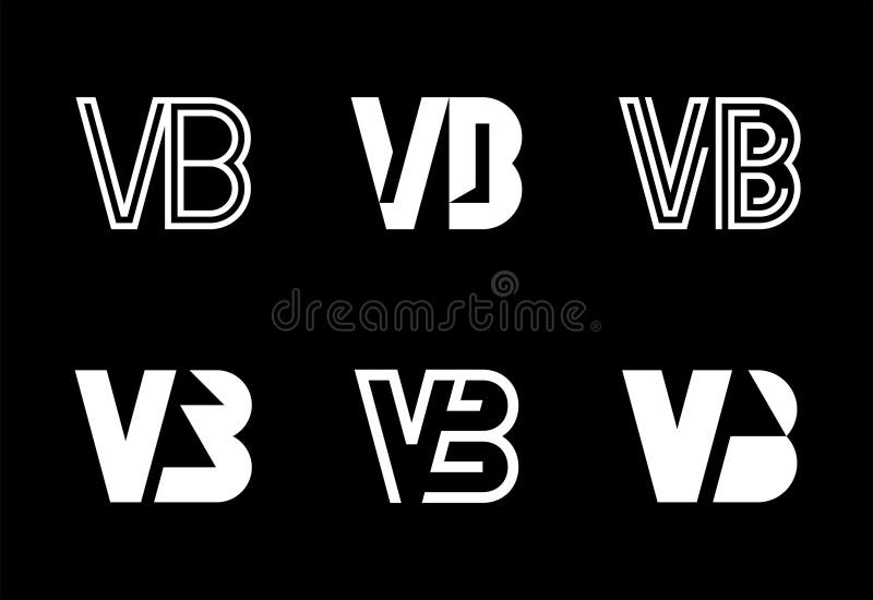 Set of letter VB logos stock vector. Illustration of idea - 294183443
