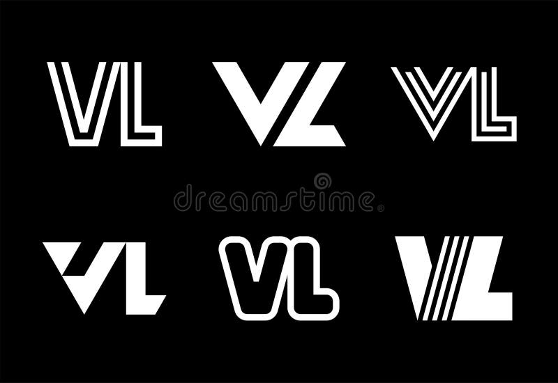 Set of letter VL logos stock vector. Illustration of abstract - 294183421