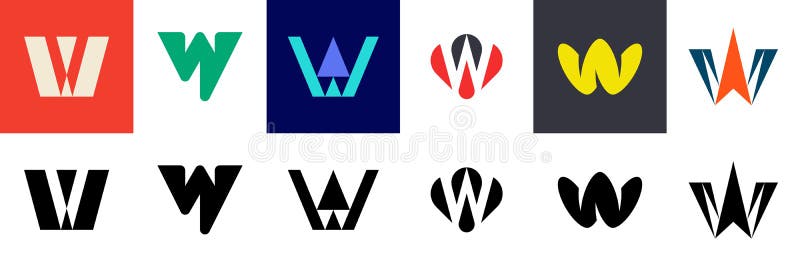 W Elements Logos Stock Illustrations – 346 W Elements Logos Stock ...