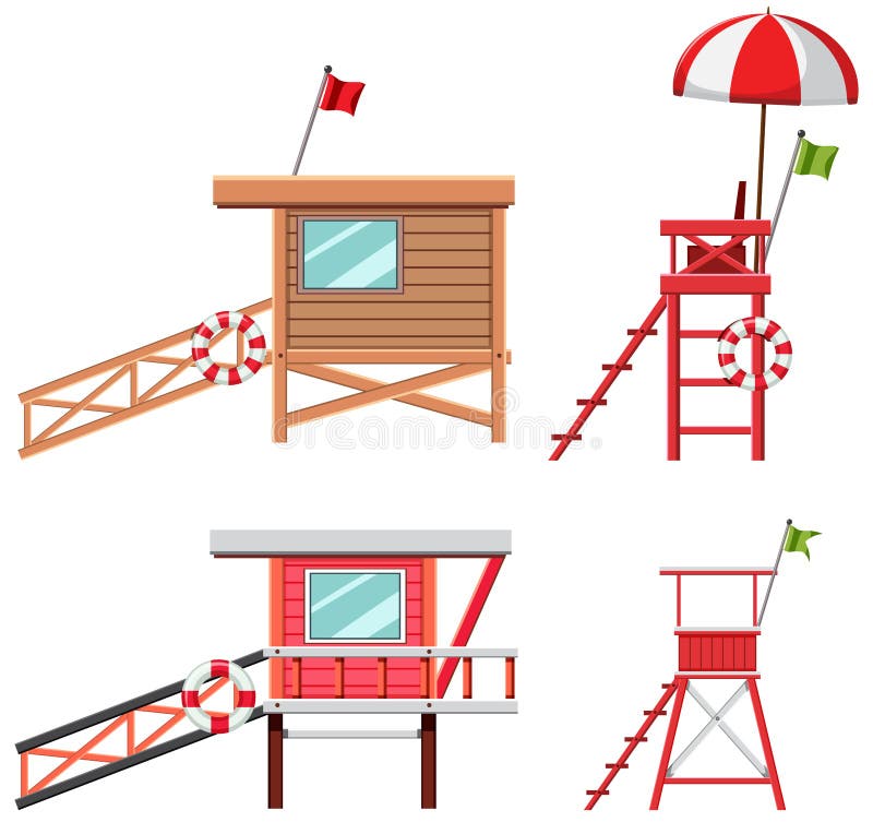 Lifeguard Chair Stock Illustrations – 322 Lifeguard Chair Stock ...