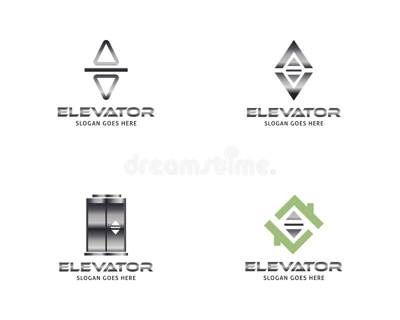 Set of Lift or Elevator Logo Vector Template Stock Vector ...