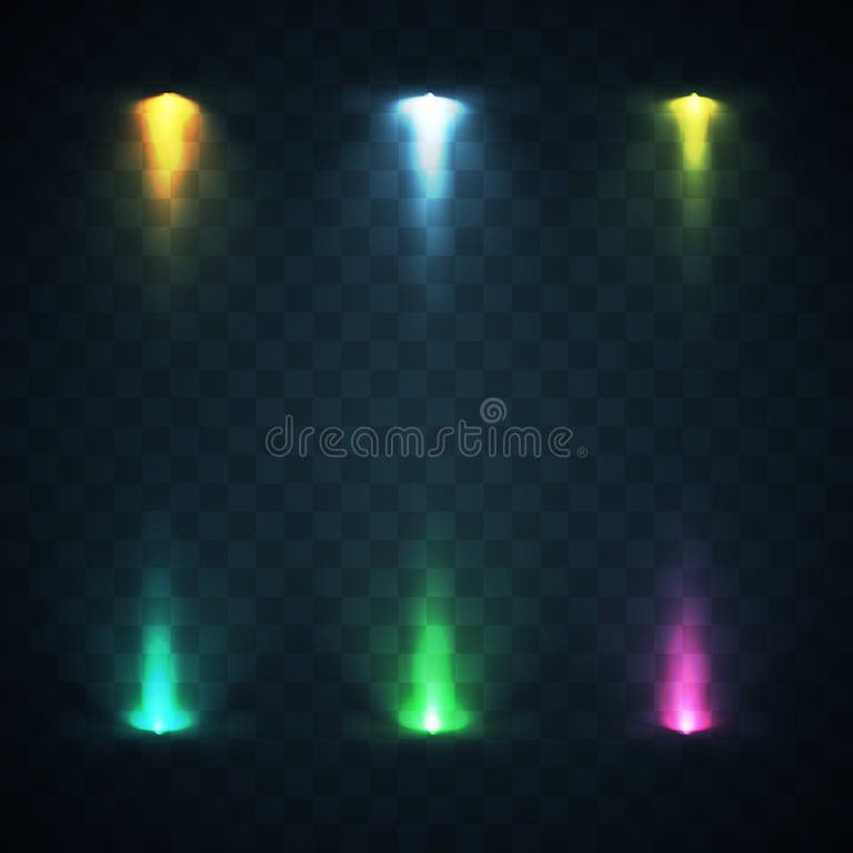 Set of light effects stock image. Image of digital, illuminated - 63466197