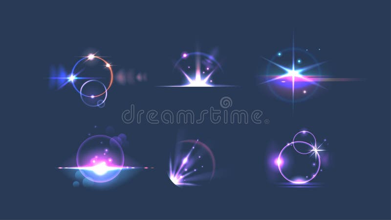 Set of Light Effects. Versatile Vector Collection of Radiant Visuals ...