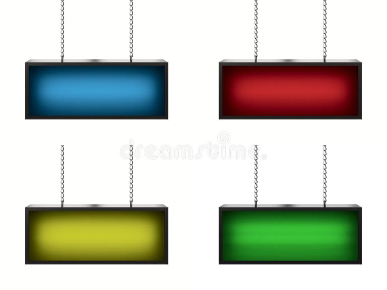 Set of lightboxes stock illustration. Illustration of lightbox - 27084287