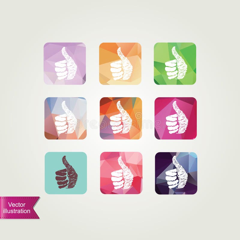 Set like icons. stock vector. Illustration of icons, follow - 51678463