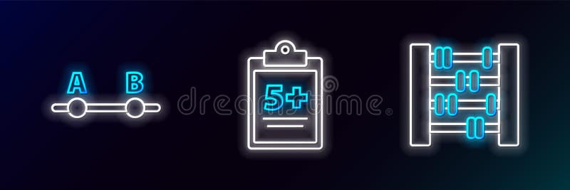 Set Line Abacus, Graph, Schedule, Chart, Diagram and Test or Exam Sheet ...