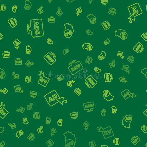 Set Line Advertising, and on Seamless Pattern. Vector Stock Vector ...