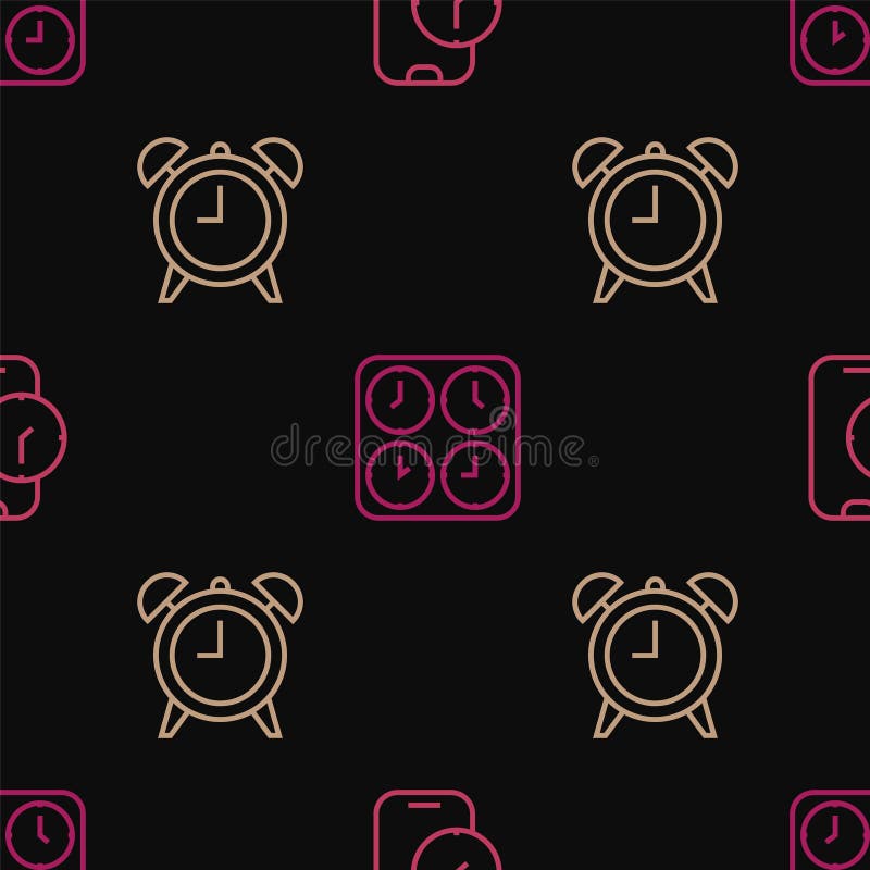 Set Line Alarm Clock App Mobile, and Time Zone Clocks on Seamless ...