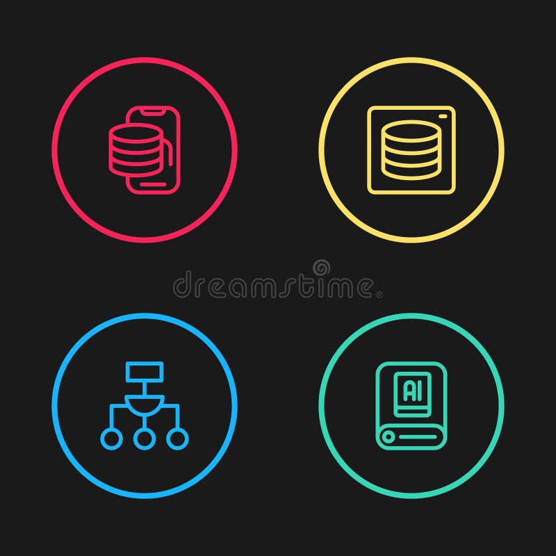 Set Line Algorithm, Artificial Intelligence AI, Server, Data and Cloud ... Set Line Algorithm, Artificial Intelligence AI, Server, Data and Cloud ...