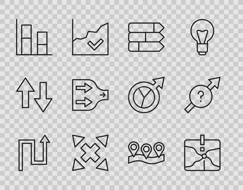 Set Line Arrow, Intersection Point, Pie Chart Infographic, Many Ways ... Set Line Arrow, Intersection Point, Pie Chart Infographic, Many Ways ...