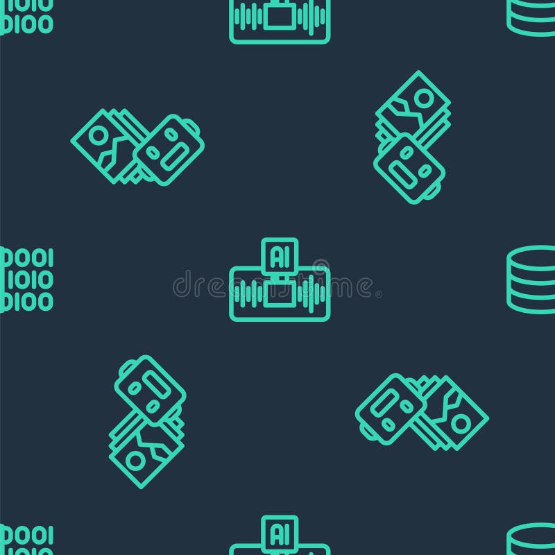 Line Artificial Intelligence Icons Stock Vector - Illustration of ... Line Artificial Intelligence Icons Stock Vector - Illustration of ...