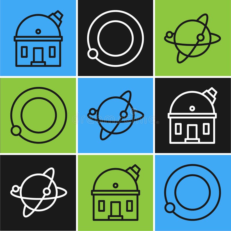 Set Line Astronomical Observatory, Satellites Orbiting the Planet Earth ...