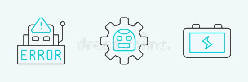 Red Battery Error Logo Charge Warning Symbol Stock Vector ...