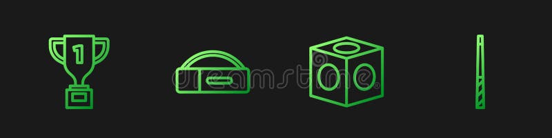 Set Line Billiard Chalk, Award Cup, Case for Billiard Cue and ...