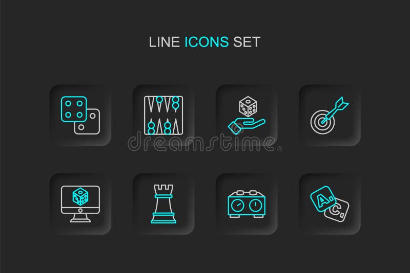 Set Line Bingo, Time Chess Clock, Chess, Game Dice, Classic Dart Board ... Set Line Bingo, Time Chess Clock, Chess, Game Dice, Classic Dart Board ...