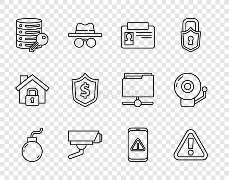 Set Line Bomb Ready To Explode, Exclamation Mark in Triangle ...