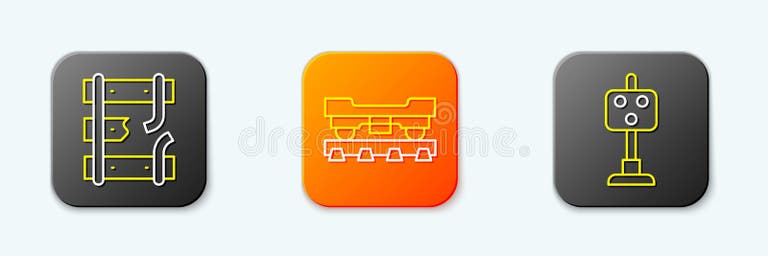 Locomotive Broken Rails Stock Illustrations – 165 Locomotive Broken ...