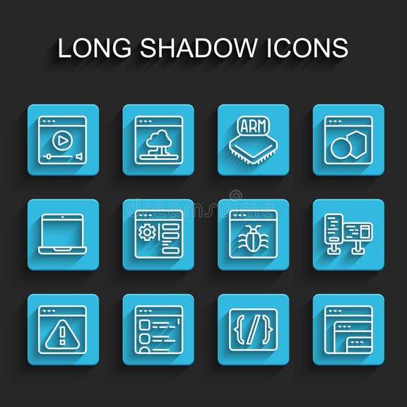 Set Line Browser with Exclamation Mark, Files, Online Play Video ...