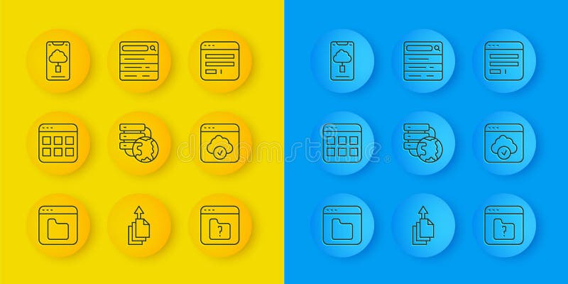 Set Line Browser Files, Network Cloud Connection, File Missing, Cloud ... Set Line Browser Files, Network Cloud Connection, File Missing, Cloud ...