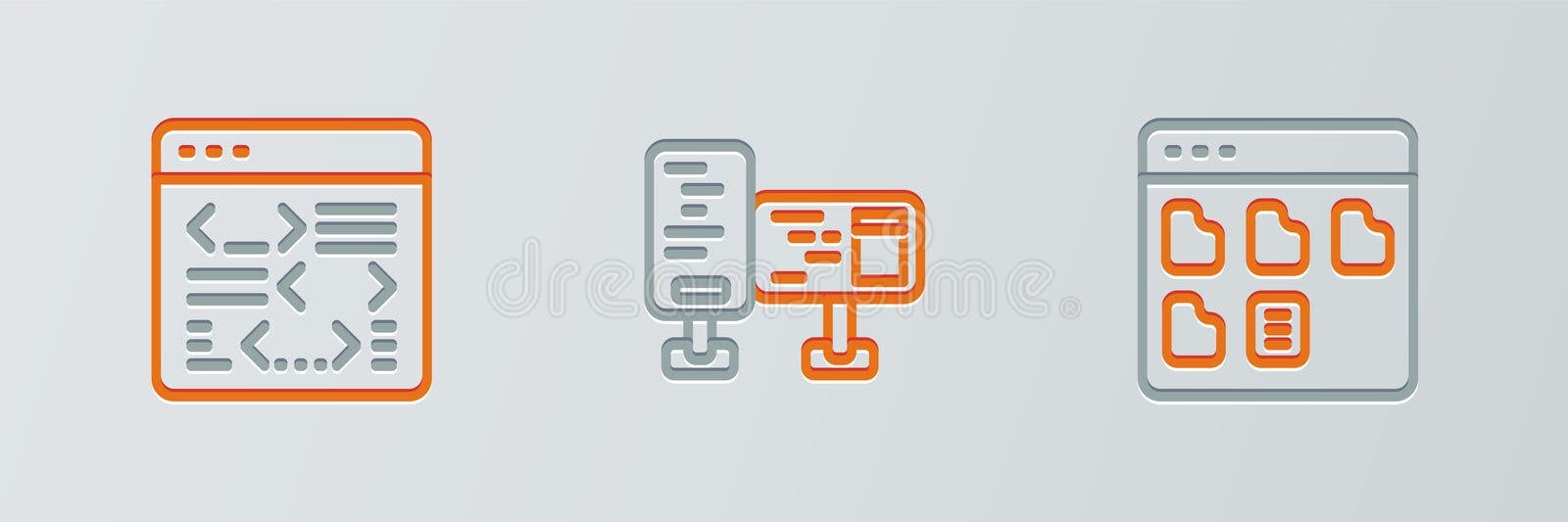 Set Computer Monitor Screen Browser With Exclamation Mark Processor Microcircuits Cpu Python 0810