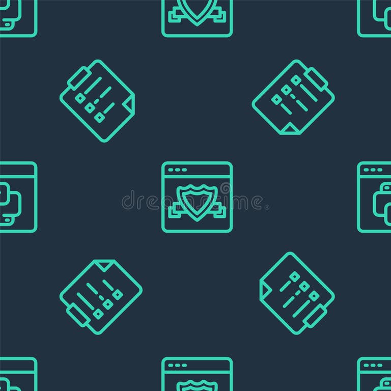 Set Line Browser with Shield, Clipboard Checklist and Python Programming Language on Seamless ...