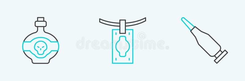 Set Line Bullet, Poison in Bottle and Money Laundering Icon. Vector ... Set Line Bullet, Poison in Bottle and Money Laundering Icon. Vector ...