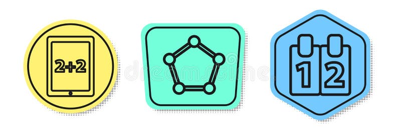 Set Line Calculation, Geometric Figure Sphere and Mathematics Function ...