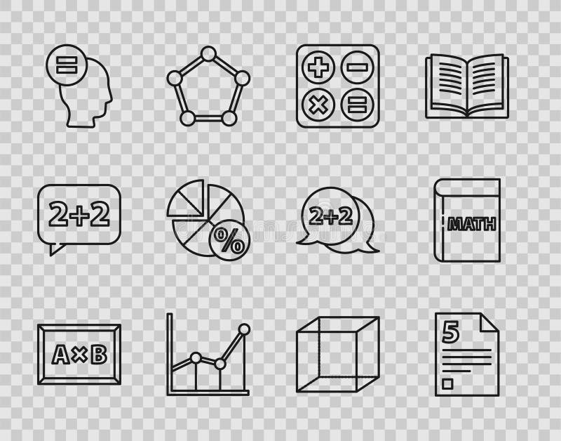 Set Line Calculation, Infinity, Square Root, Sigma Symbol, Test or Exam ...