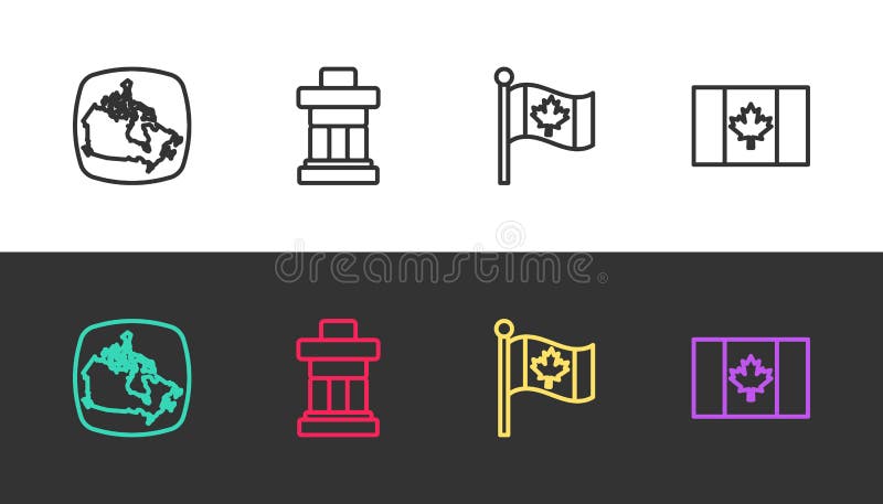 Inukshuk Flag Stock Illustrations – 215 Inukshuk Flag Stock ...