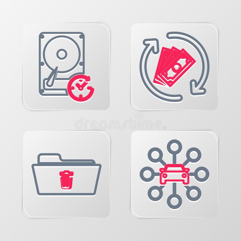 Set Line Car Sharing, Delete Folder, Refund Money and Hard Disk Drive ...