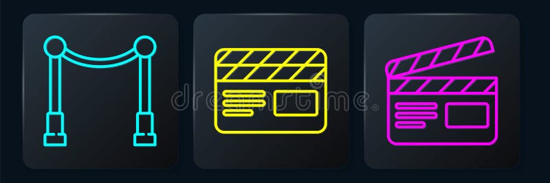 Red carpet with barriers stock illustration. Illustration of angle ...