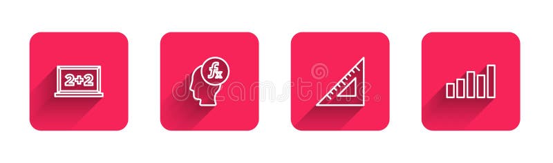 Set Line Chalkboard, Function Mathematical Symbol, Triangular Ruler and ... Set Line Chalkboard, Function Mathematical Symbol, Triangular Ruler and ...