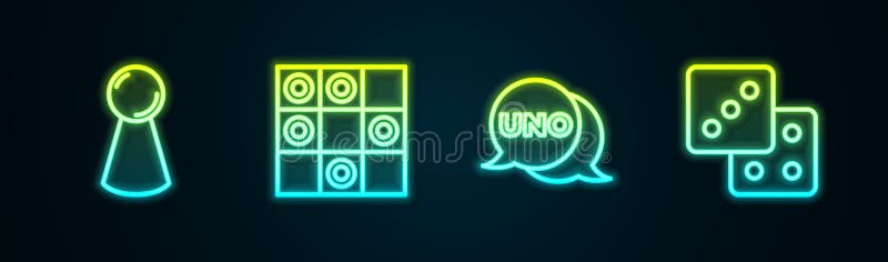 Set Line Chip for Board Game, Board of Checkers, Uno Card and Game Dice ...