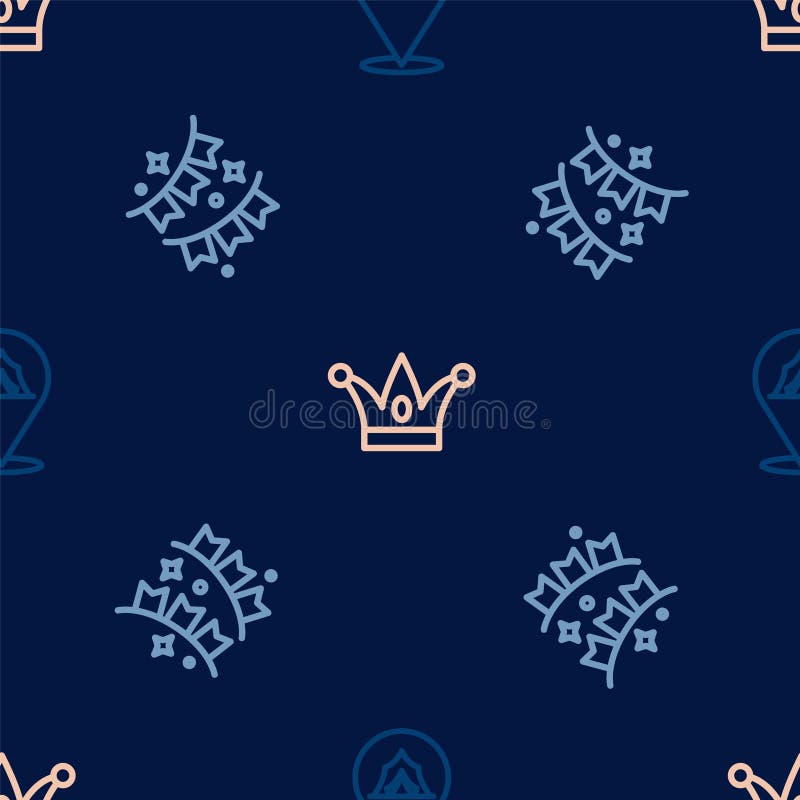 Set Line Circus Tent, Carnival Garland with Flags and Jester Hat Bells ...