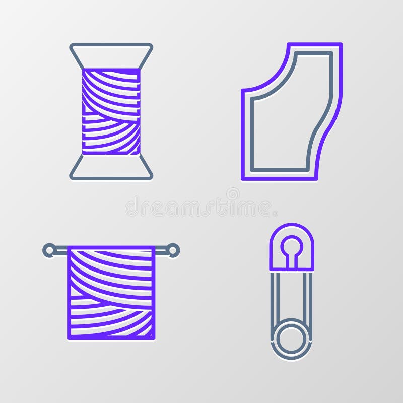 Set Line Classic Closed Steel Safety Pin, Knitting, Sewing Pattern and ...