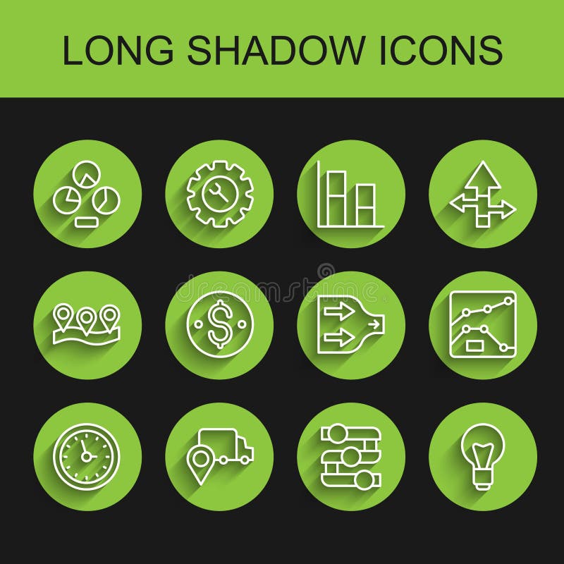 Set Line Clock, Delivery Tracking, Pie Chart Infographic, Graph, Chart ...