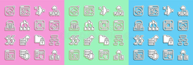 Set Line Cloud Technology Data Transfer, Hierarchy Organogram Chart ... Set Line Cloud Technology Data Transfer, Hierarchy Organogram Chart ...